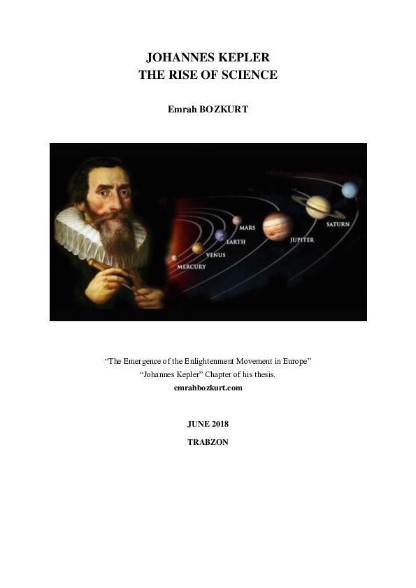 (PDF) Johannes Kepler Biography and Thoughts