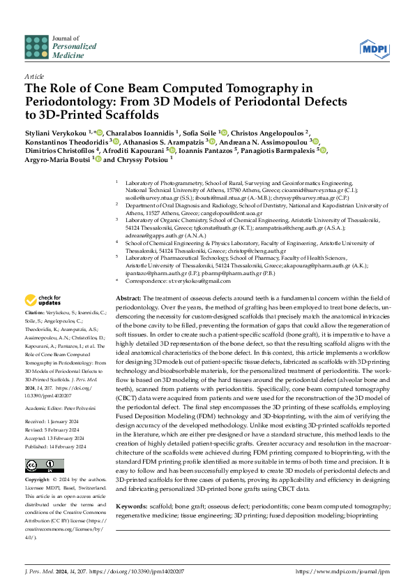 (PDF) The Role of Cone Beam Computed Tomography in Periodontology: From ...