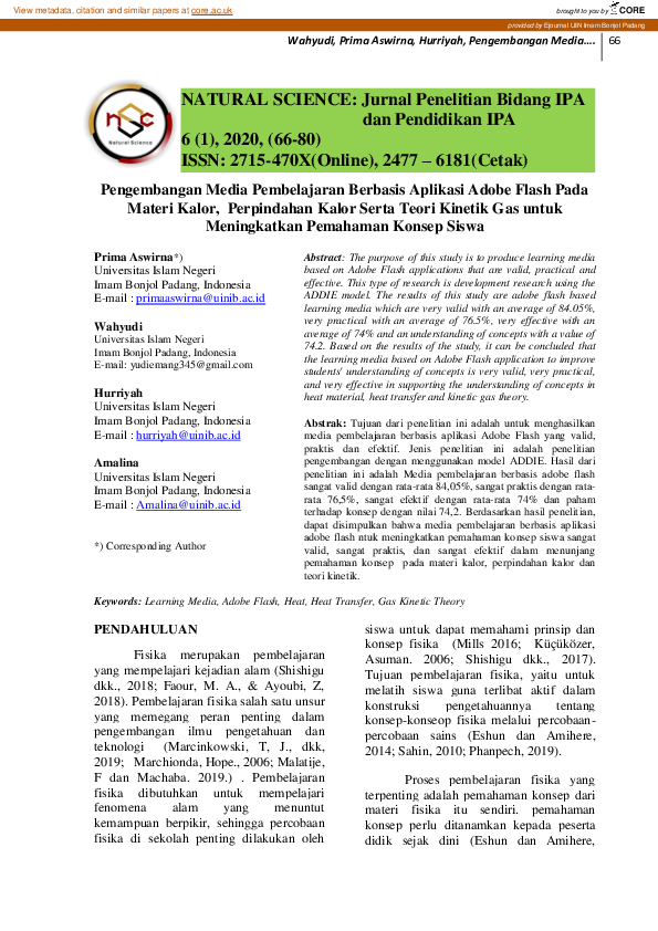 (PDF) Pengembangan Media Pembelajaran Berbasis Aplikasi Adobe Flash Pada Materi Kalor ...
