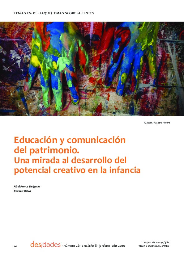 (PDF) Educación y comunicación del patrimonio. Una mirada al desarrollo del potencial creativo ...