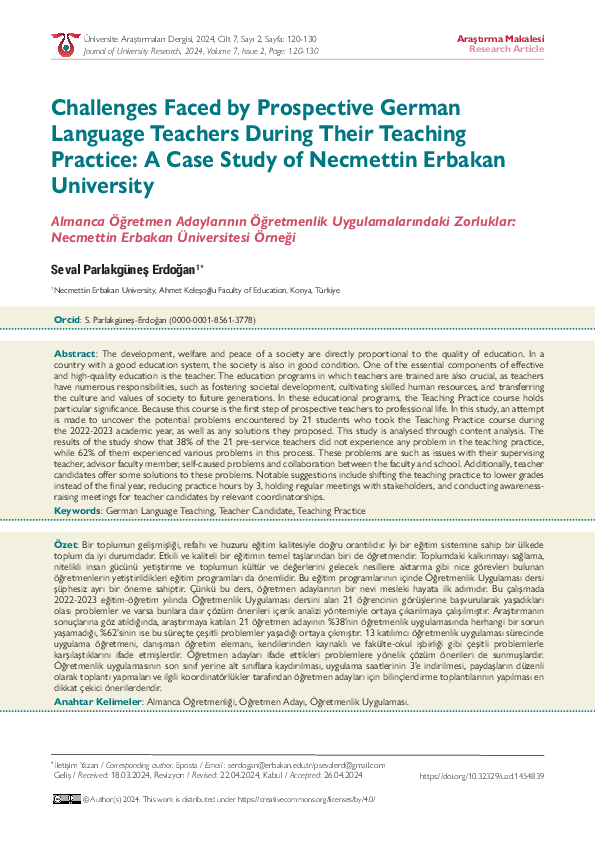 Pdf Challenges Faced By Prospective German Language Teachers During