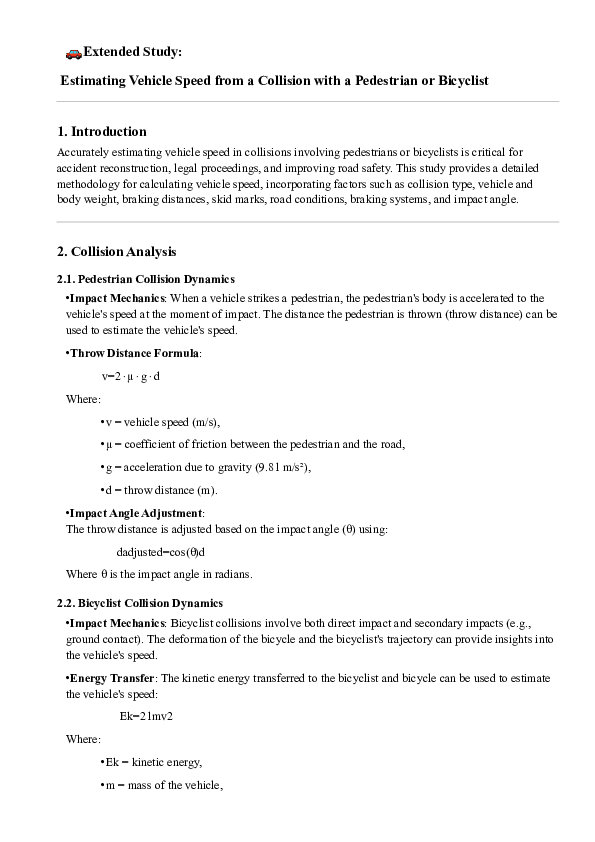 (PDF) Estimating Vehicle Speed