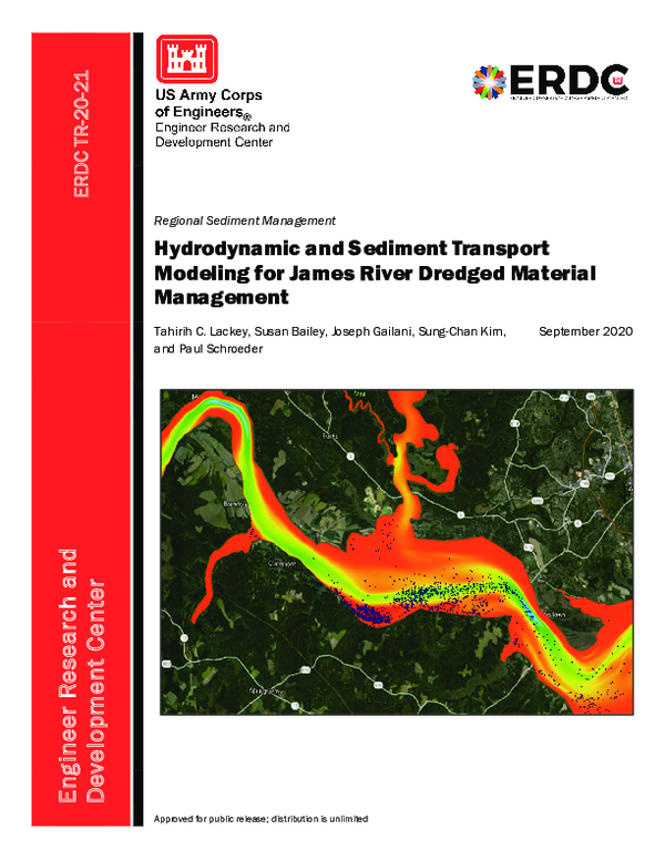 (PDF) Hydrodynamic and sediment transport modeling for James River ...