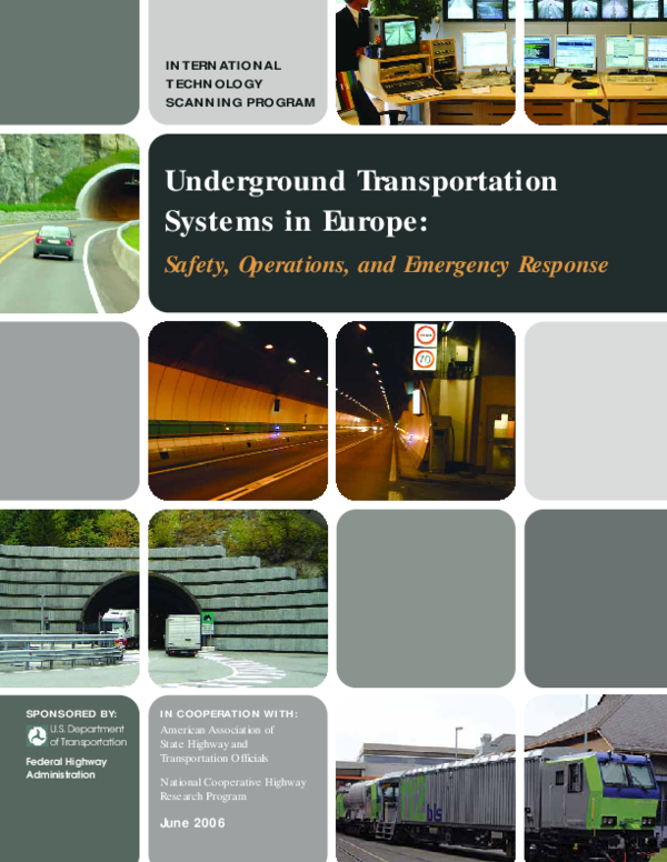 (PDF) Underground Transportation Systems in Europe: Safety, Operations ...