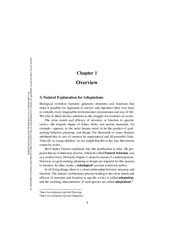 (PDF) A Natural Explanation for Adaptations