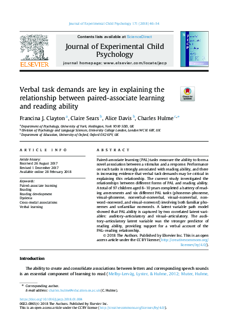 (PDF) Verbal task demands are key in explaining the relationship ...