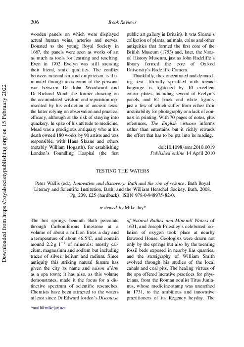 (PDF) Testing the waters