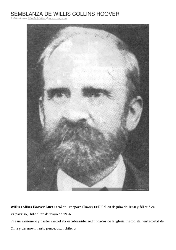 (PDF) SEMBLANZA DE WILLIS COLLINS HOOVER