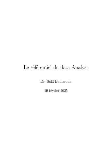 (PDF) L'Essentiel de l'Analyse de Données : Devenir un Data Analyst