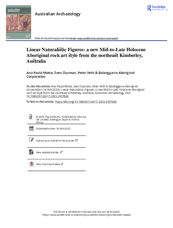 (PDF) Linear Naturalistic Figures: a new Mid-to-Late Holocene ...