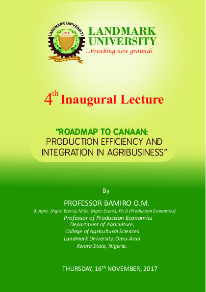 (PDF) 4th INAUGURAL LECTURE BOOKLET (FINAL).cdr