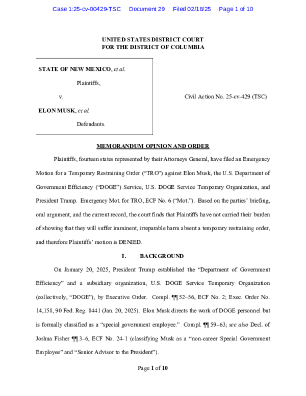 (PDF) UNITED STATES DISTRICT COURT FOR THE DISTRICT OF COLUMBIA - State ...