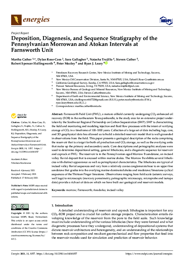 (PDF) Deposition, Diagenesis, and Sequence Stratigraphy of the ...