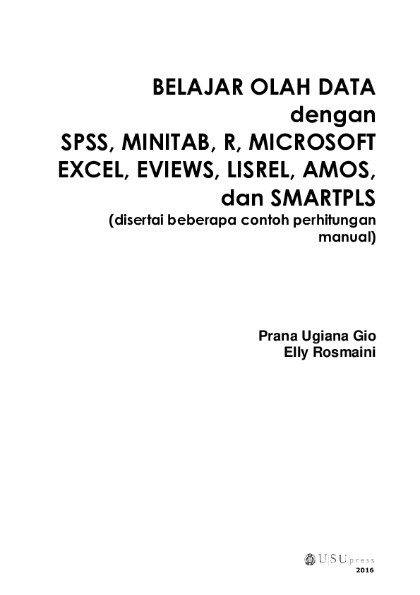 (PDF) Belajar Olah Data dengan SPSS, MINITAB, R, MICROSOFT EXCEL, EVIEWS, LISREL, AMOS, dan SMARTPLS