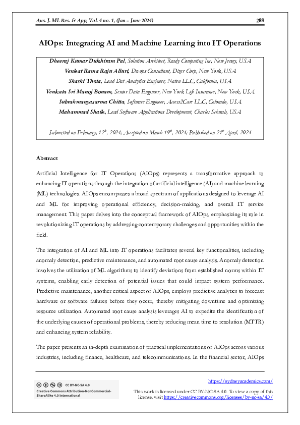 AIOps: Integrating AI and Machine Learning into IT Operations
