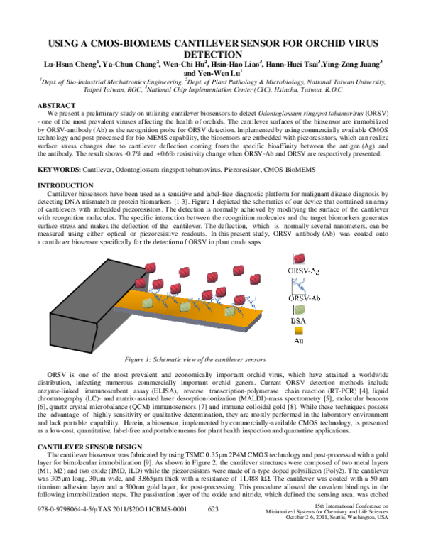 (PDF) Using a Cmos-Biomems Cantilever Sensor for Orchid Virus Detection