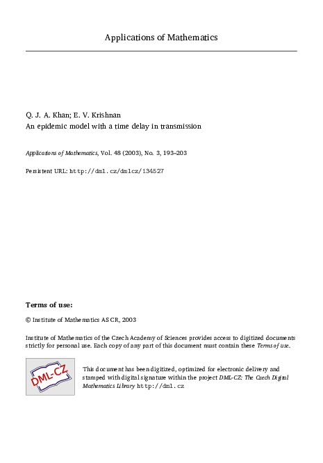 (PDF) Applications of Mathematics