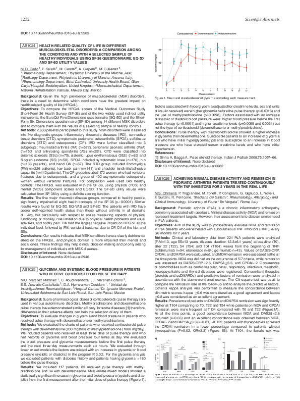 (PDF) AB1024 Health-Related Quality of Life in Different ...