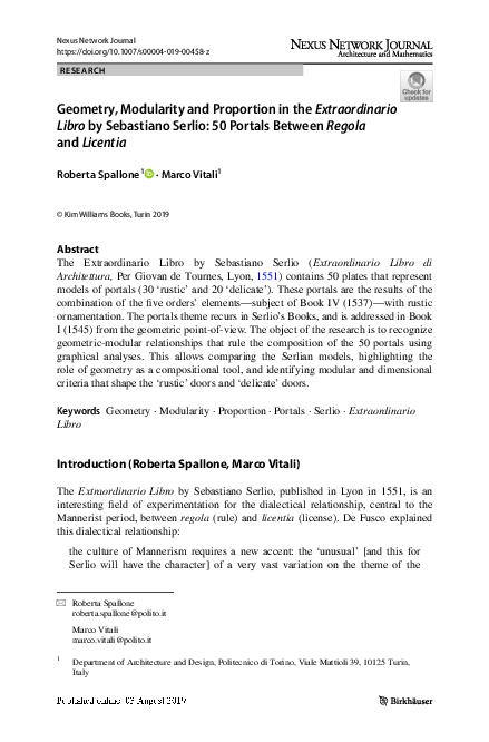 (PDF) Geometry, Modularity and Proportion in the Extraordinario Libro ...