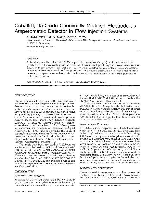 (PDF) Cobalt(II, III)-oxide chemically modified electrode as ...