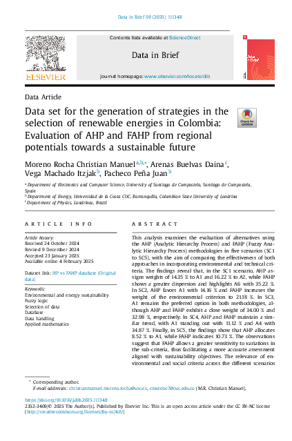 (PDF) Data set for the generation of strategies in the selection of ...