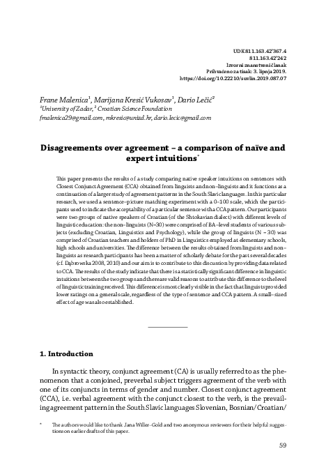 (PDF) Disagreements over agreement – a comparison of naïve and expert ...