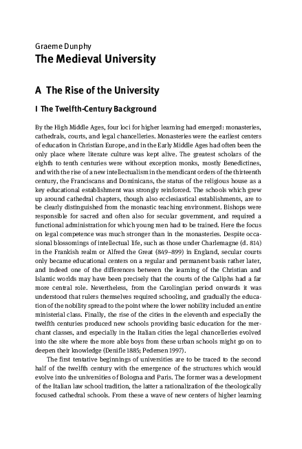 (PDF) The Medieval University