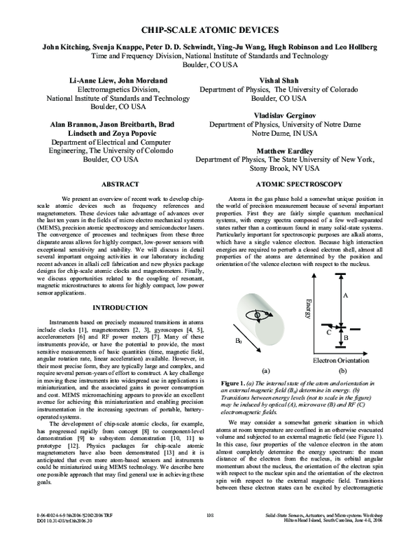 (PDF) Chip-Scale Atomic Devices