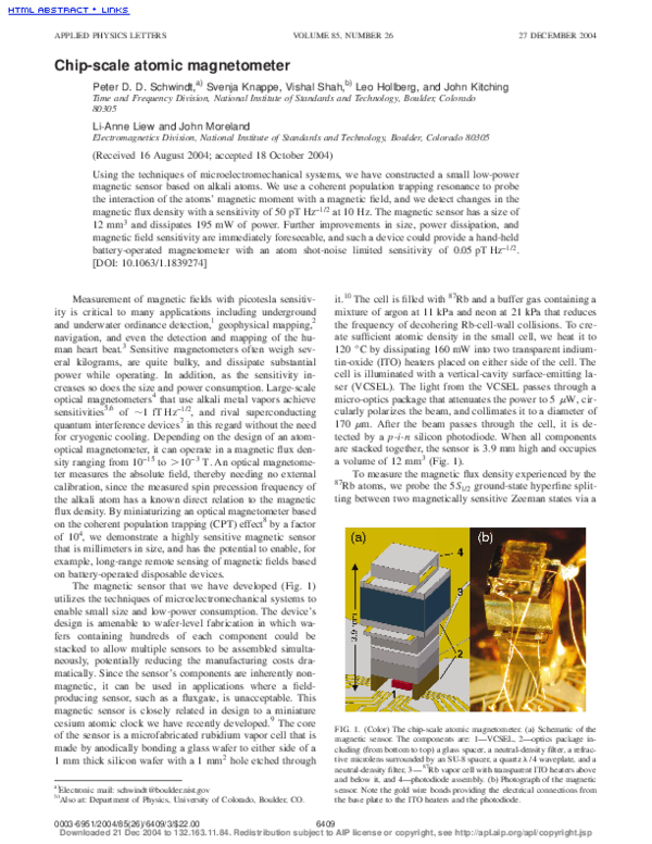 (PDF) Chip-scale atomic magnetometer