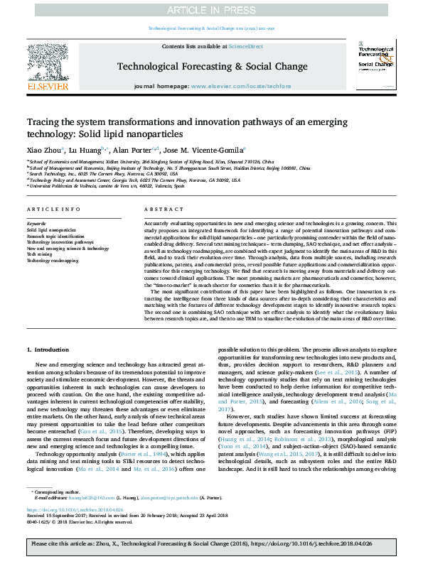 (PDF) Tracing the system transformations and innovation pathways of an ...