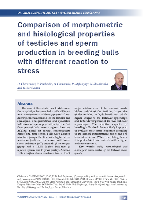(PDF) Comparison of morphometric and histological properties of ...