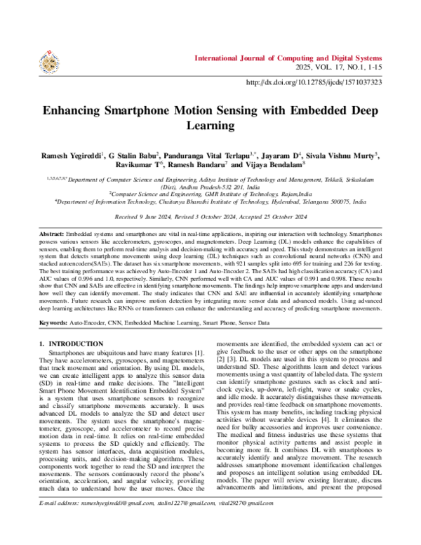 (PDF) Enhancing Smartphone Motion Sensing with Embedded Deep Learning