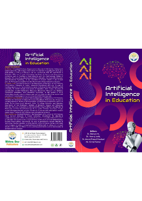 (PDF) Artificial Intelligence in Education Editors