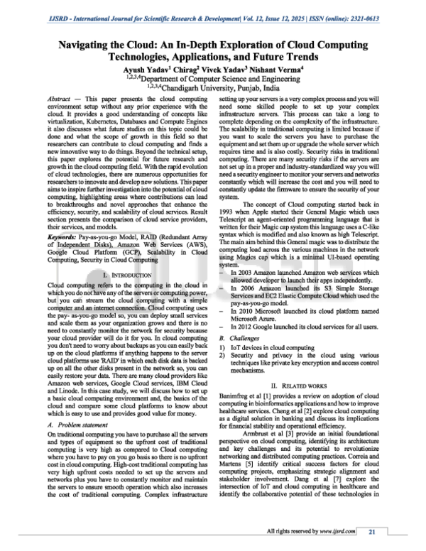 (PDF) Navigating the Cloud: An In-Depth Exploration of Cloud Computing Technologies ...