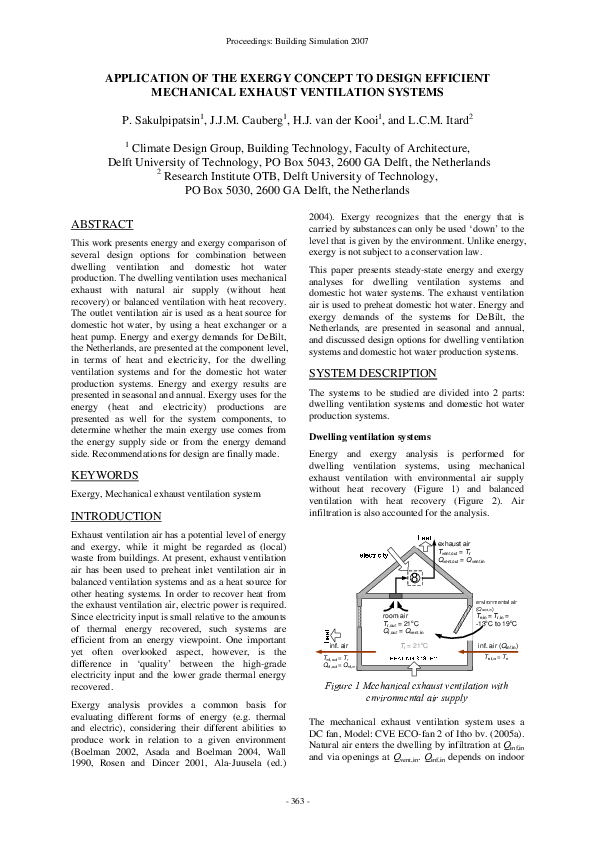 (PDF) Application of the Exergy Concept to Design Efficient Mechanical ...
