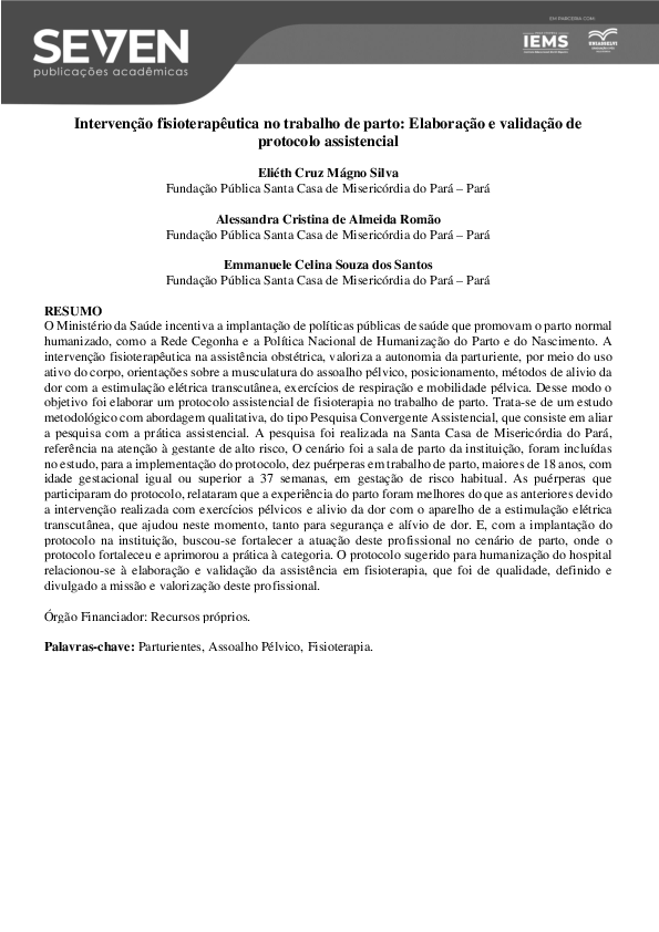 (PDF) Physiotherapy intervention in labor: Development and validation of a care protocol
