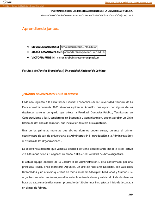 (PDF) Aprendiendo juntos