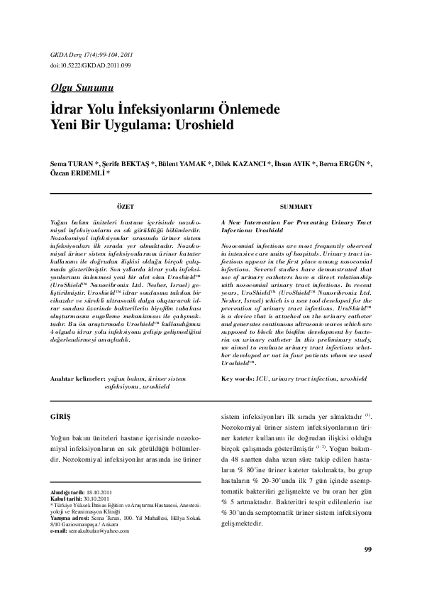 (PDF) A New Intervention For Preventing Urinary Tract Infections: Uroshield