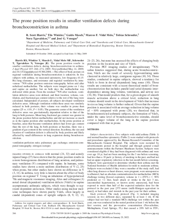 (PDF) The prone position results in smaller ventilation defects during ...