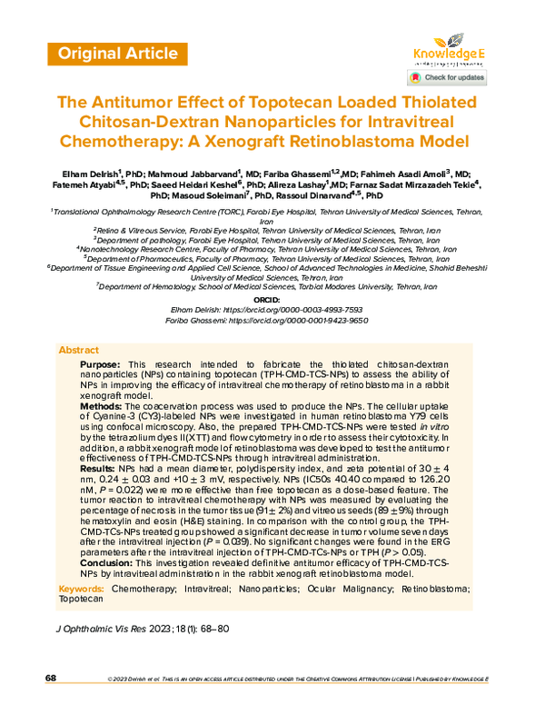 (PDF) The Antitumor Effect of Topotecan Loaded Thiolated Chitosan ...