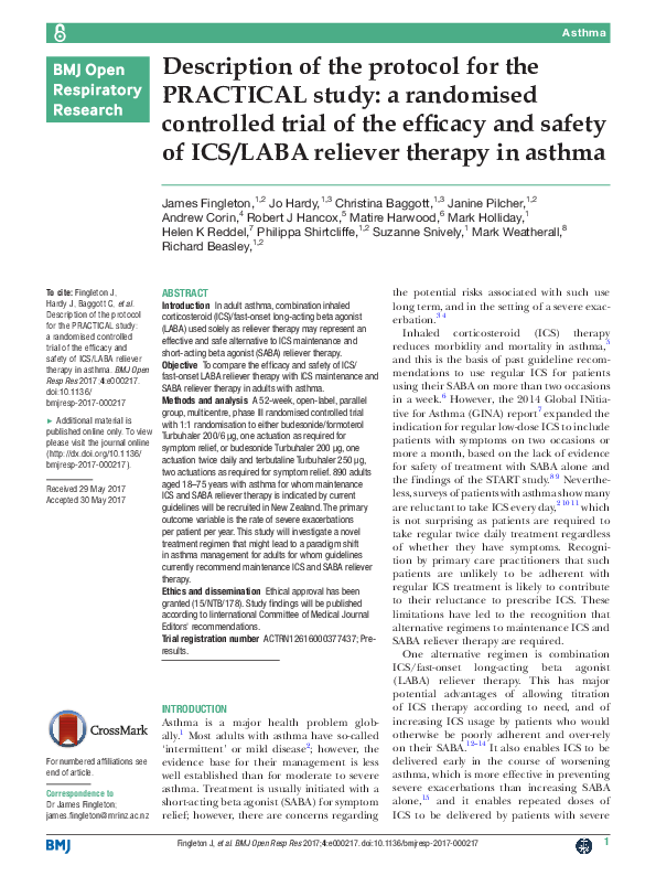 (PDF) Description of the protocol for the PRACTICAL study: a randomised ...