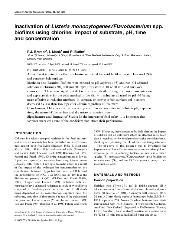 (PDF) Inactivation of Listeria monocytogenes/Flavobacterium spp ...