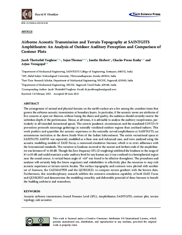 (PDF) Airborne Acoustic Transmission and Terrain Topography at ...