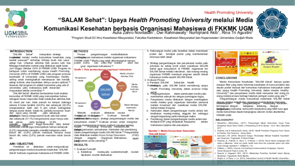(PDF) “SALAM Sehat”: upaya health promoting university melalui media ...