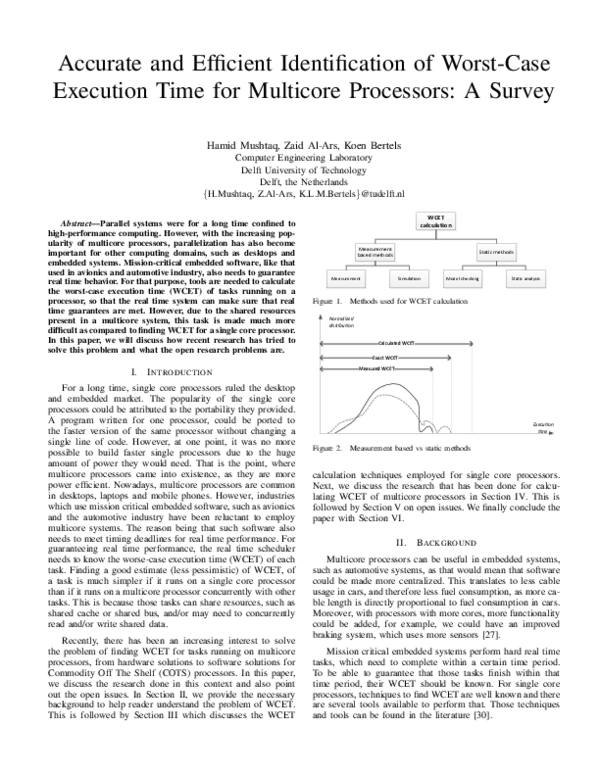(PDF) Accurate and efficient identification of worst-case execution time for multicore ...
