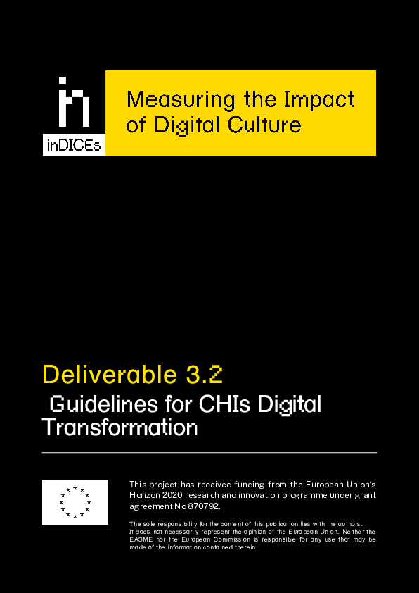 (PDF) Deliverable 3.2: Guidelines for CHIs Digital Transformation