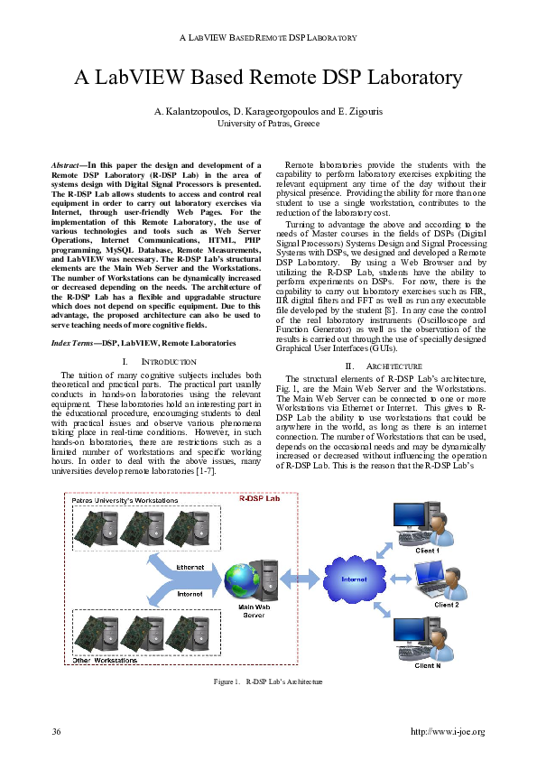 (PDF) A LabVIEW based remote DSP Laboratory