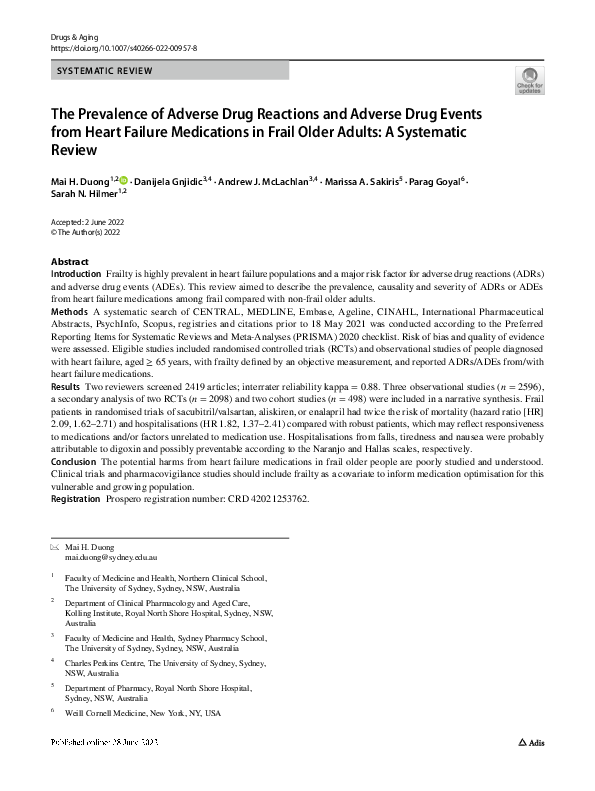 (PDF) The Prevalence of Adverse Drug Reactions and Adverse Drug Events ...