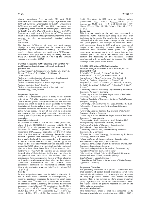 (PDF) OC-0326: QOL After APBI (Multicatheter Brachytherapy) Versus WBI ...