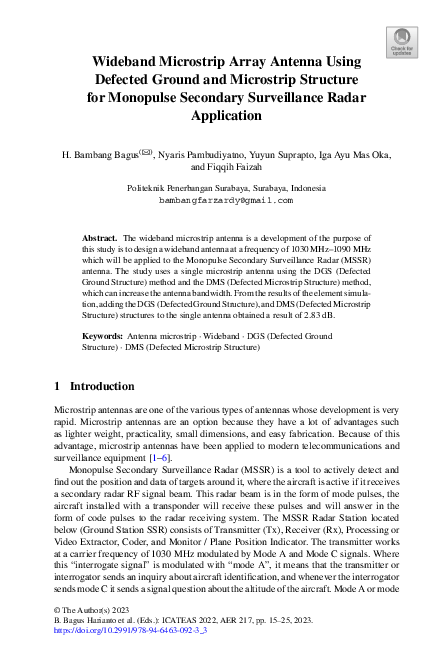 (PDF) Wideband Microstrip Array Antenna Using Defected Ground and Microstrip Structure for ...